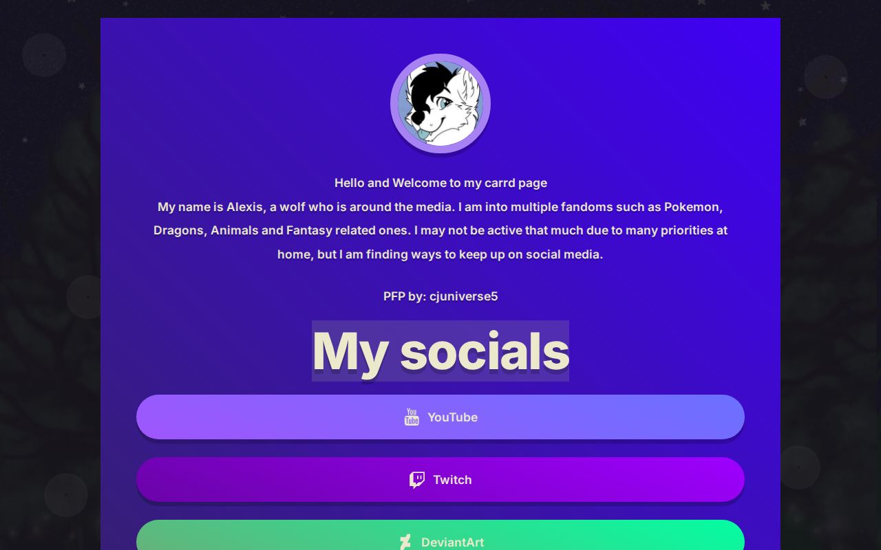 Zander's Bio
